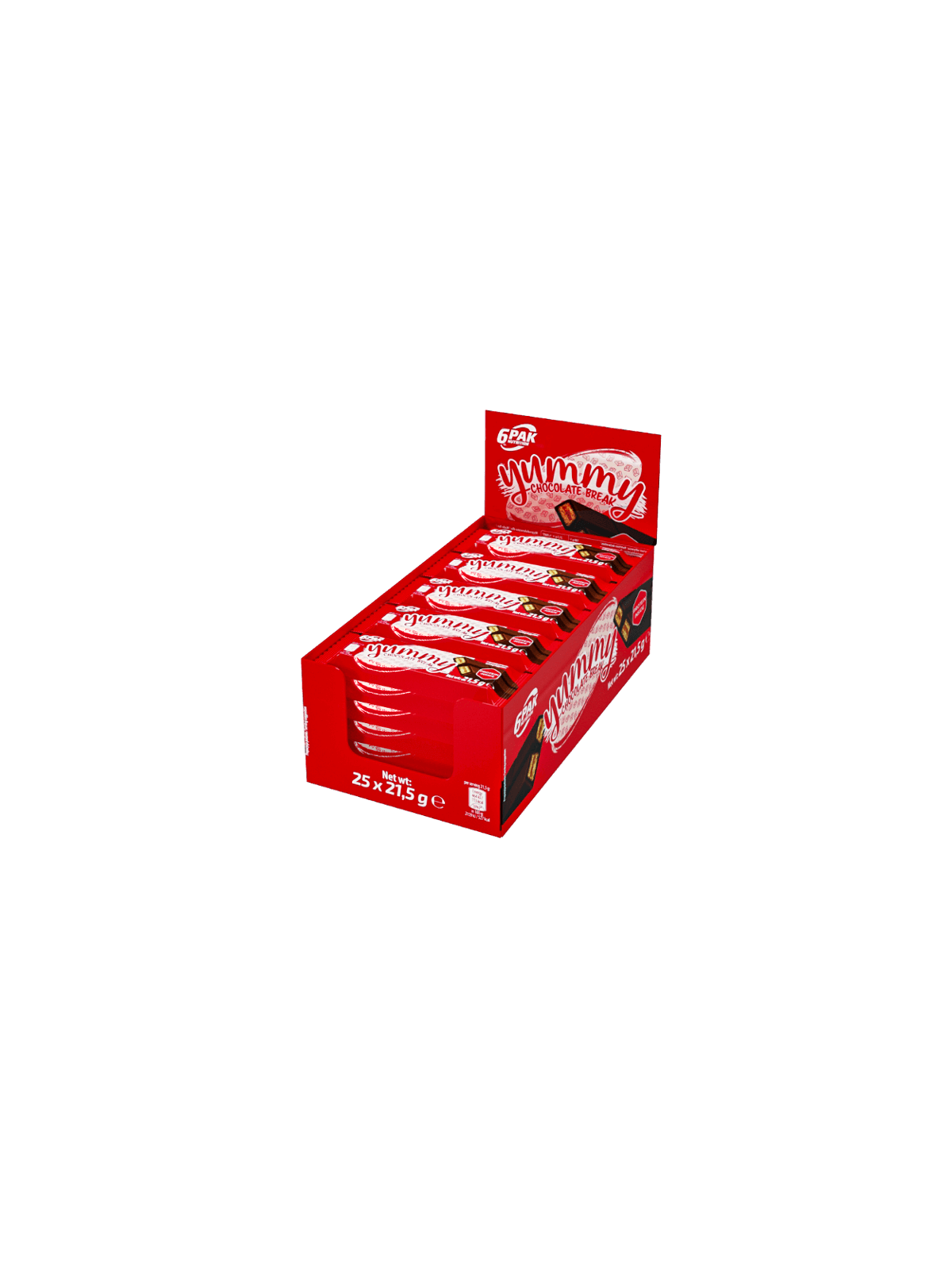 Yummy Chocolate Break BOX - 25 szt. Yummy Chocolate Break BOX - 25 szt.